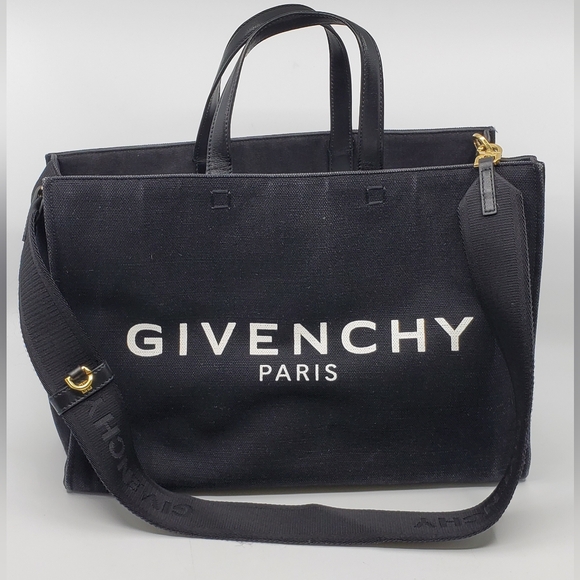 Givenchy | Bags | Givenchy Canvas Logo Print Tote | Poshmark